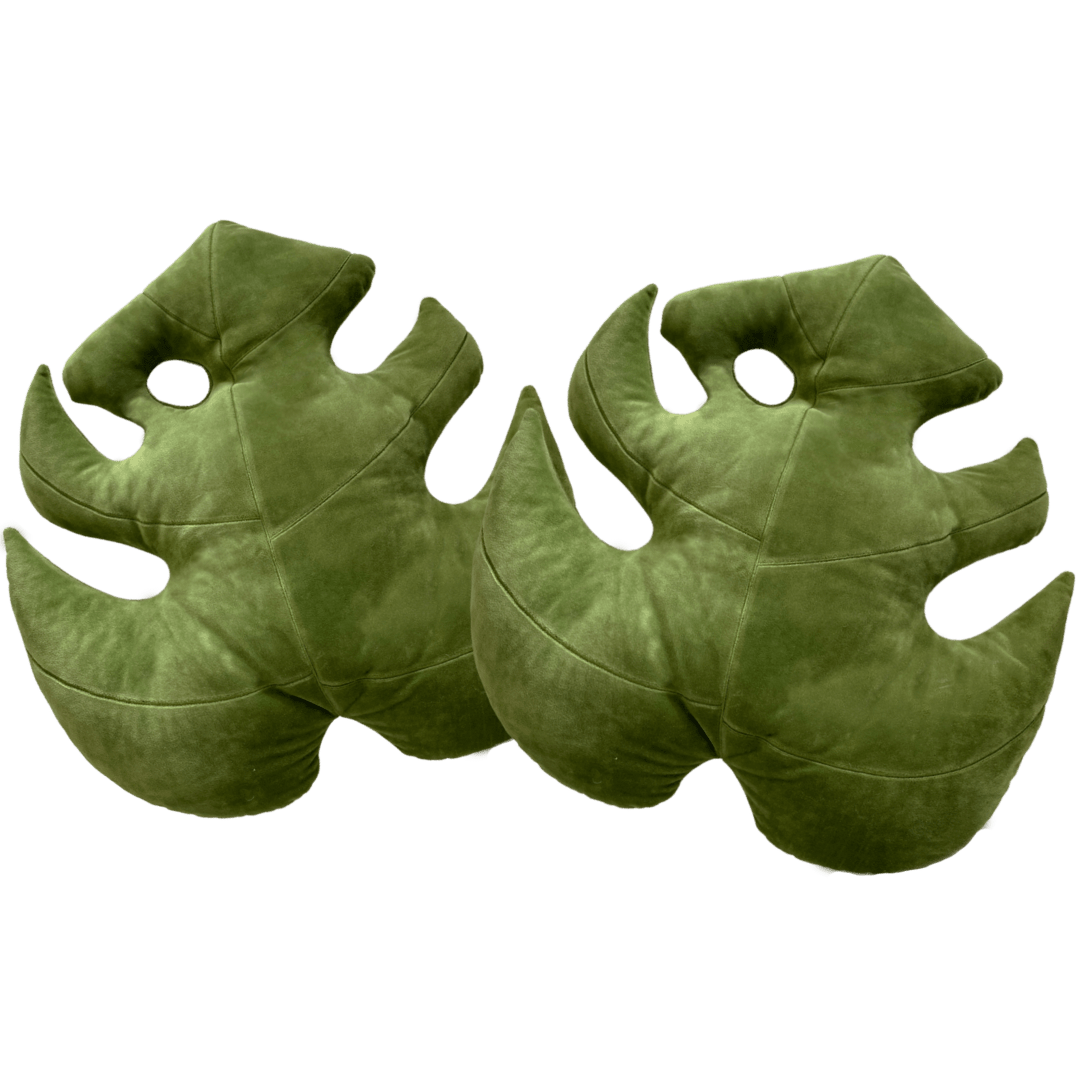 Monstera Deliciosa Leaf Pillow - Mossy Earth – Green Philosophy Co.